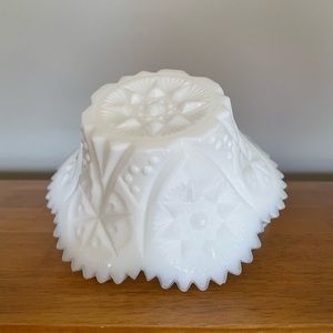 Kemple Glass Company | Other | Vintage Milk Glass Bowl Lid Yutec ...